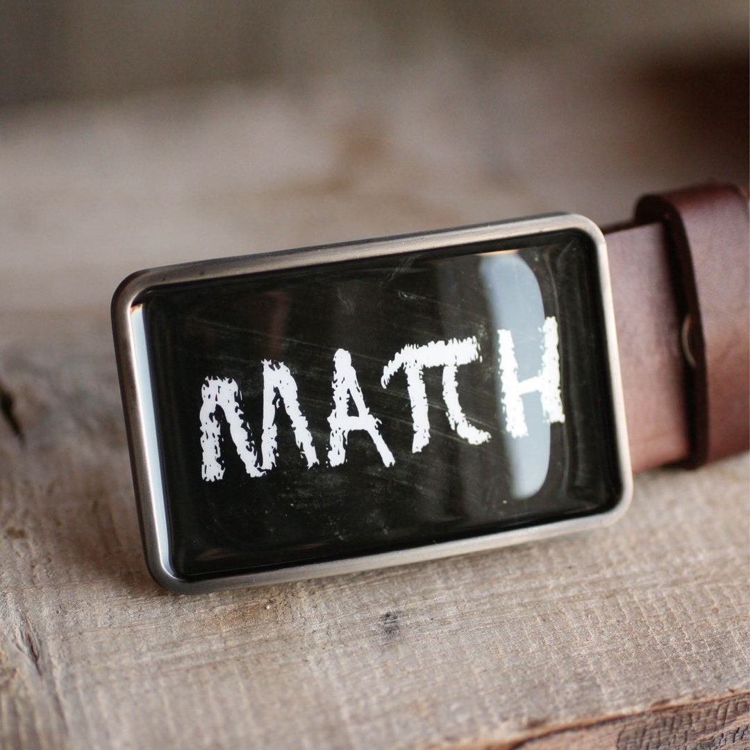 Math Belt Buckle, Pi Symbol Belt Buckle, Science Belt Buckle, Geek ...