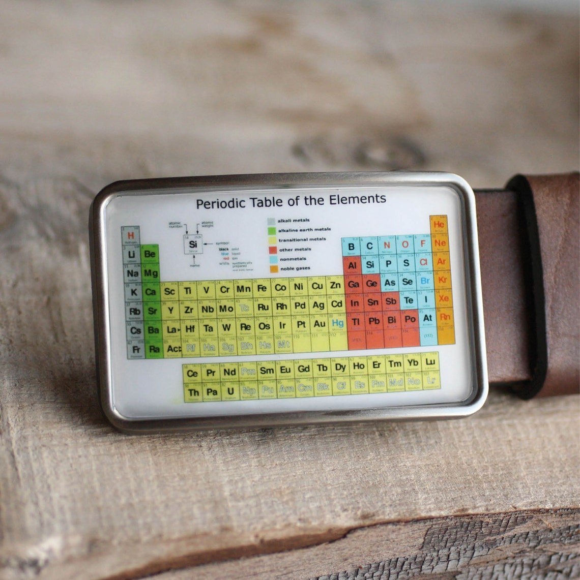 Periodic Table Belt Buckle Chemistry Belt Buckle Science - Etsy