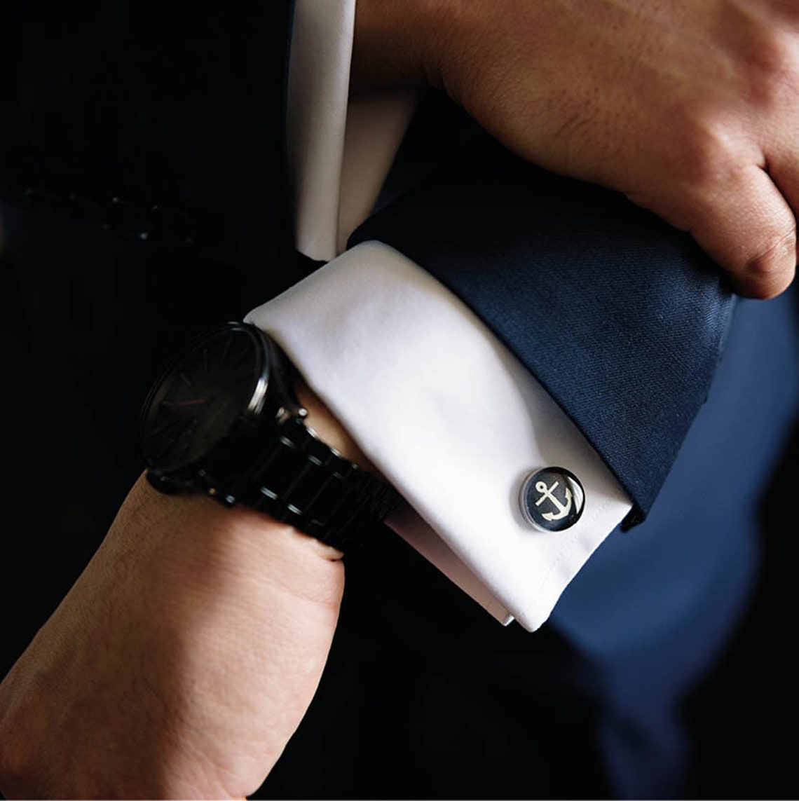 Monoscope Cufflinks Surgical Steel Cuff Link TV Test Pattern - Etsy