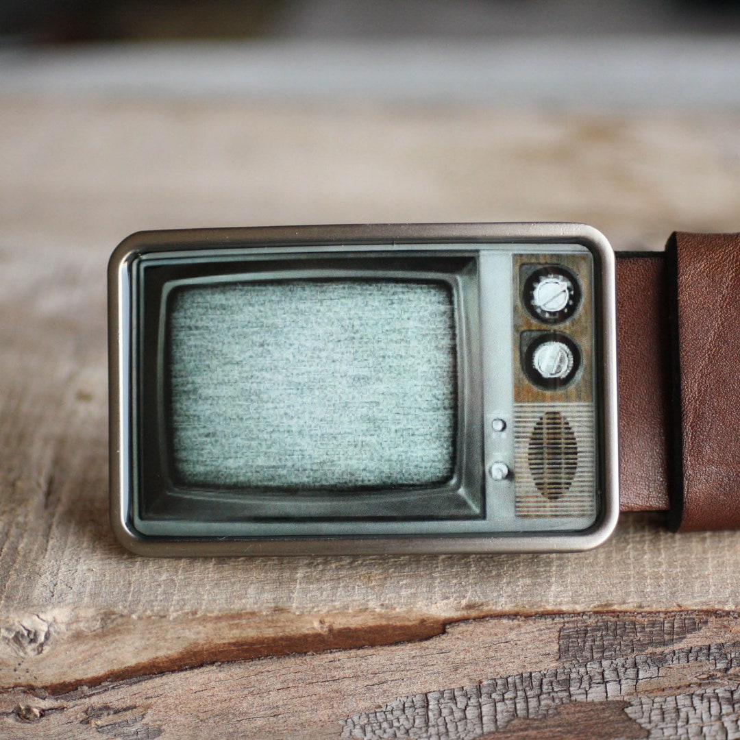 Retrotv Belt Buckle Television Belt Buckle Gift for Him - Etsy