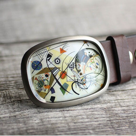 Kandinsky Belt Buckle Abstract Belt Buckle Geometric Art | Etsy