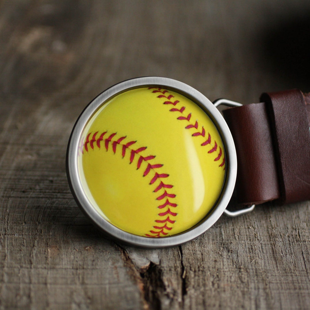 Softball Ball Belt Buckle, Sport Belt Buckle, Ball Belt Buckle, Gift ...