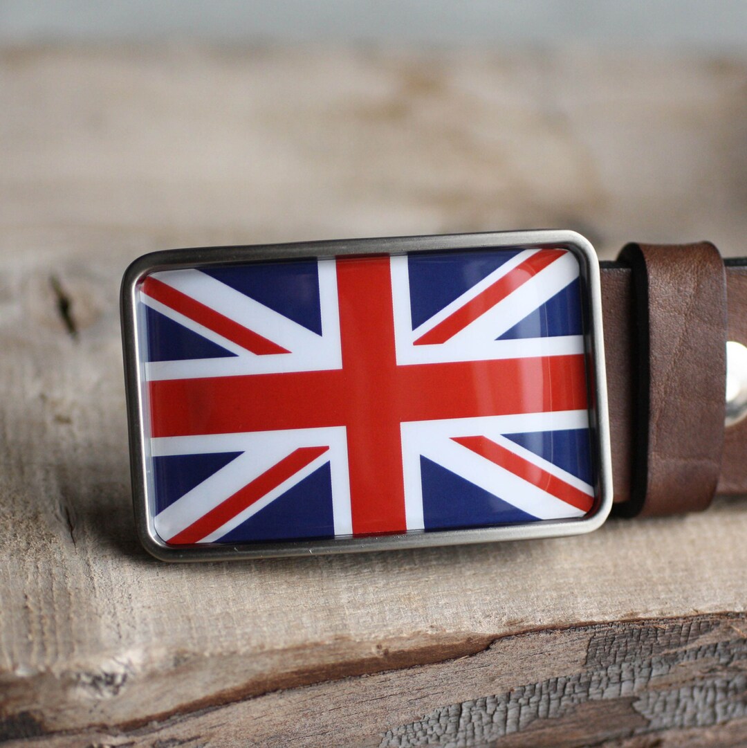 Union Jack Belt Buckle, United Kingdom, Flag Belt Buckle, Men's Belt ...
