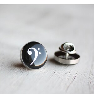 Bass Clef Lapel Pin, Music Pin Badge, Stainless Steel Lapel Pin ...