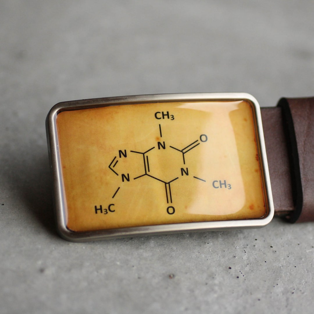 Caffeine Belt Buckle, Molecule Belt Buckle, Science Belt Buckle - Etsy