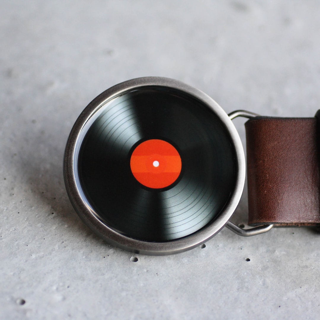 Vinyl Record Belt Buckle, LP Vinyl Belt Buckle, Music Belt Buckle ...