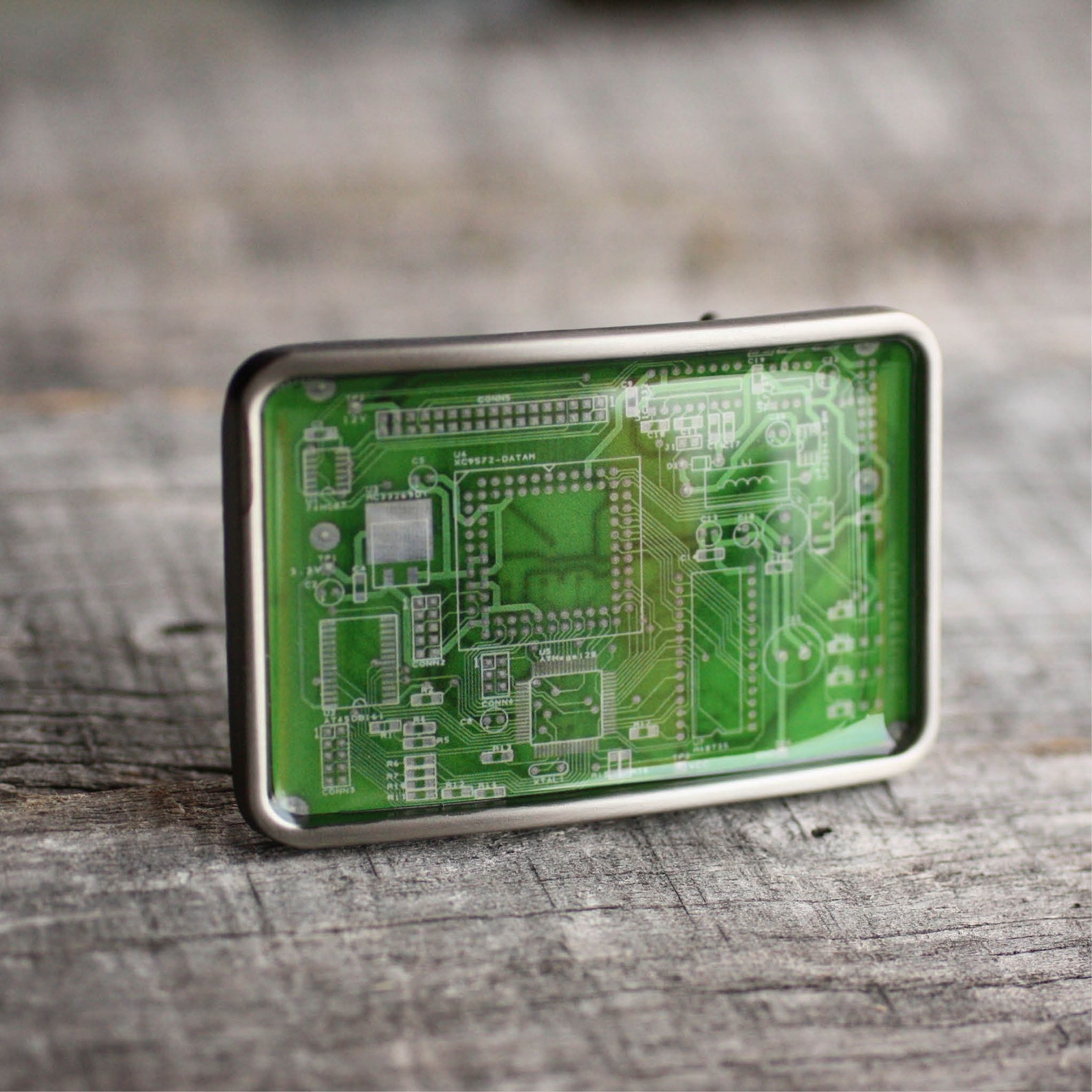 PCB Belt Buckle, Circuit Board Belt Buckle, Geekery Geek Belt Buckle ...