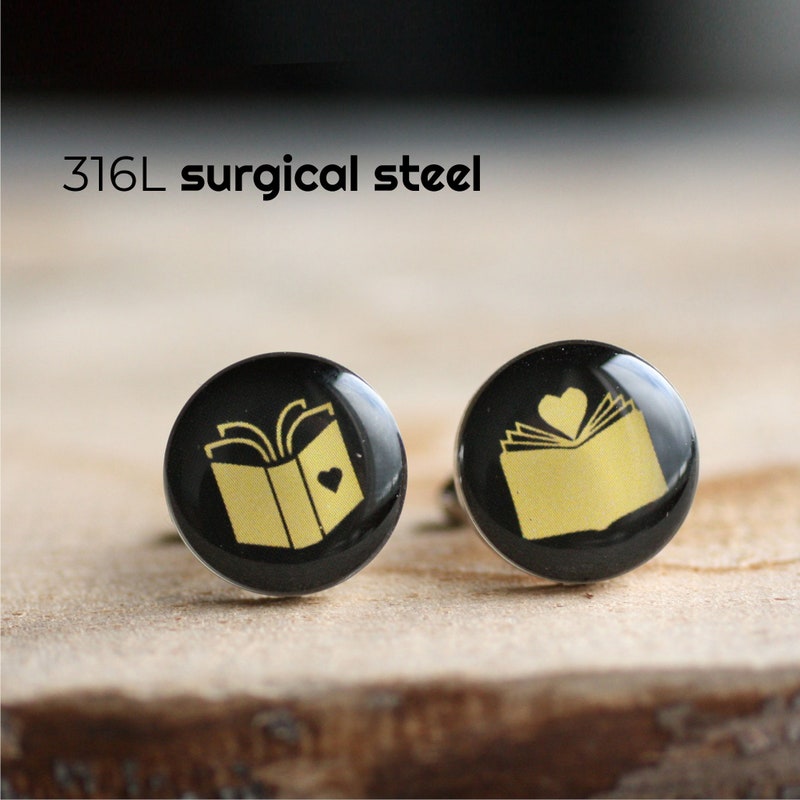 Book Cufflinks - Etsy