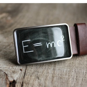 Theory of Relativity Belt Buckle, Science Belt Buckle, Physics Belt ...