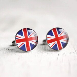Union Jack Cufflinks, United Kingdom, Flag Cufflinks, English Flag Cufflinks, Men's Cufflinks ...