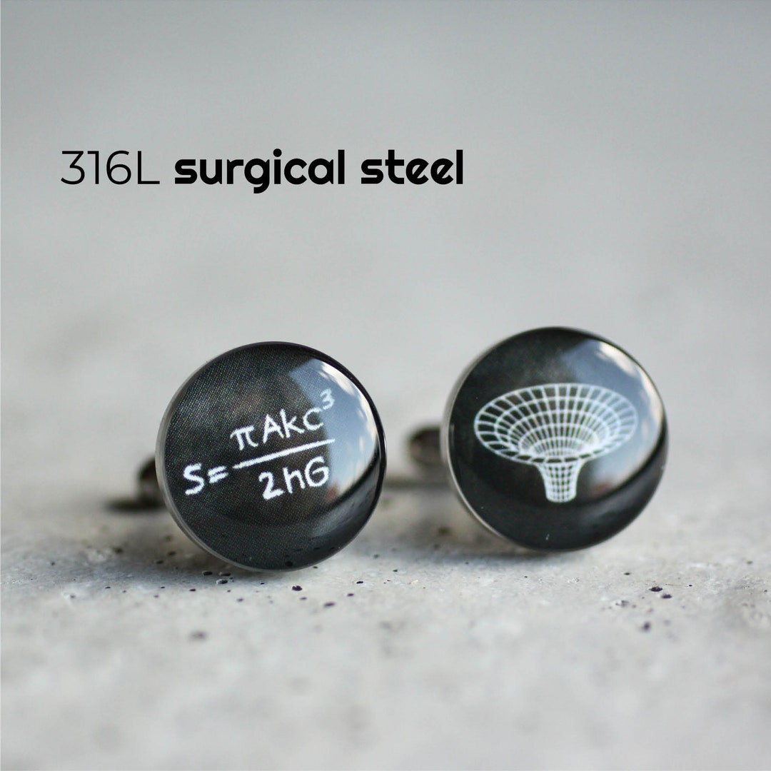 Black Hole Cufflink, Stainless Steel Cufflink Mathematical Cufflink ...