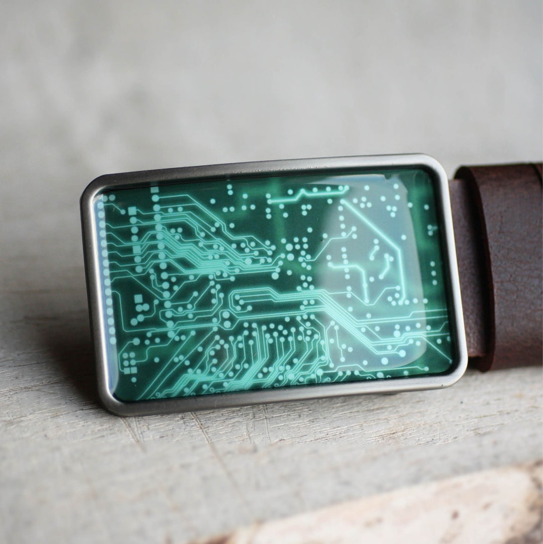 PCB Belt Buckle, Circuit Board Belt Buckle, Geekery / Geek Belt Buckle ...