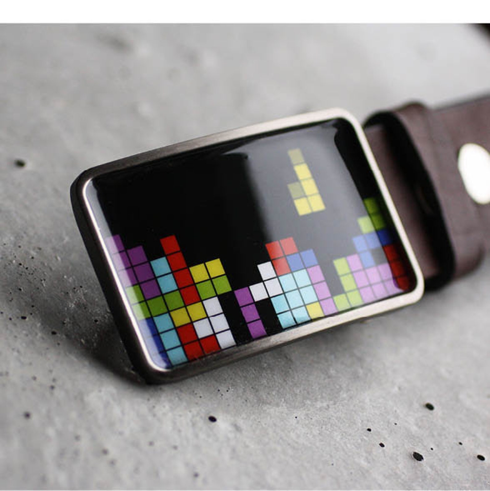 Tetris Belt Buckle Geek Belt Buckle Computer Game Video - Etsy