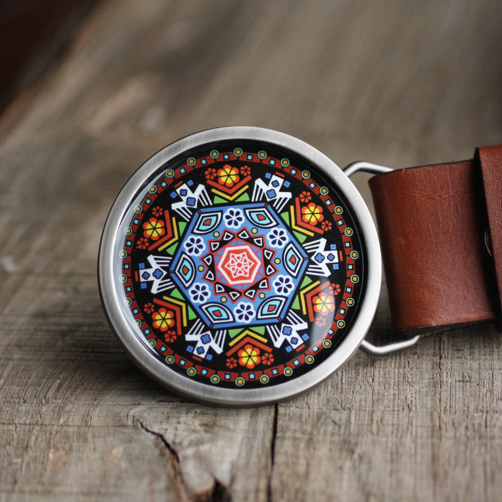 Mandala Belt Buckle Art Blet Buckle - Etsy