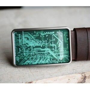 PCB Belt Buckle, Circuit Board Belt Buckle, Geekery / Geek Belt Buckle ...