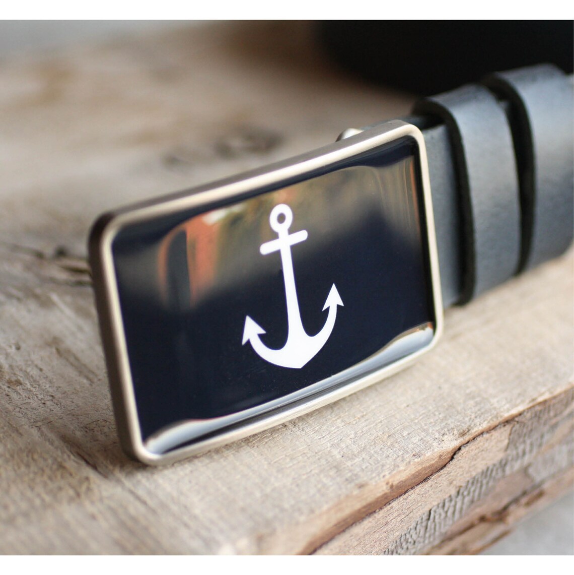 Anchor Belt Buckle Nautical Belt Buckle Navy Blue Belt - Etsy