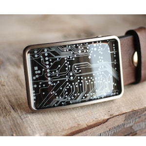 Circuit Board Belt Buckle, PCB Belt Buckle, Geekery Geek Belt Buckle ...
