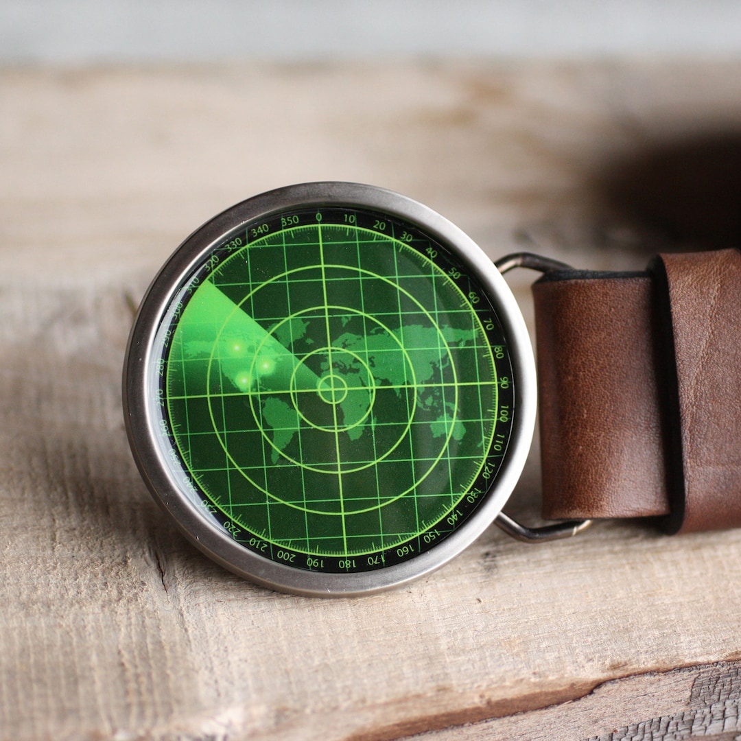 Radar Screen Belt Buckle, Military Army Aviation Belt Buckle, Gift for ...