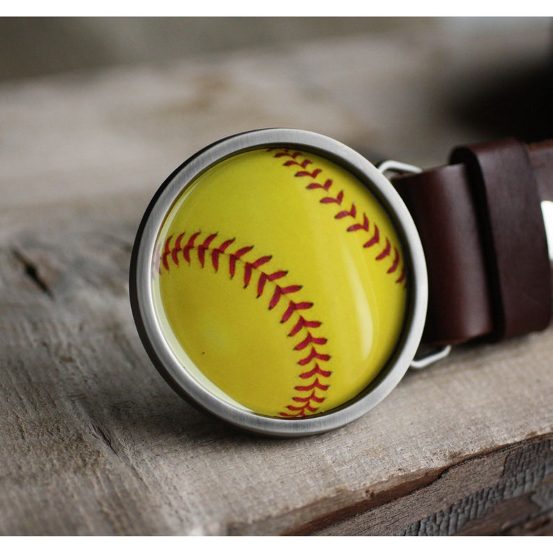 Softball Ball Belt Buckle Sport Belt Buckle Ball Belt - Etsy