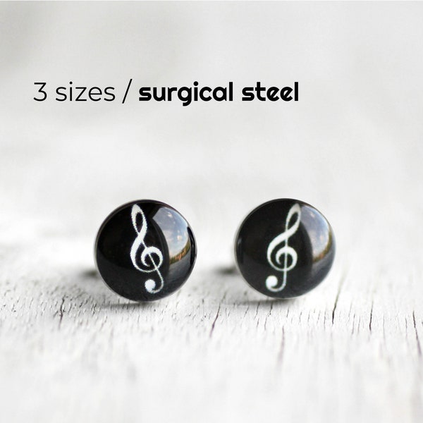 Music Note Earrings - Etsy