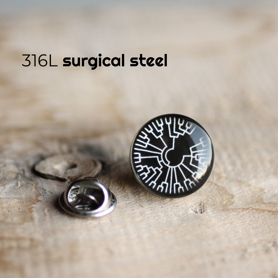 Evolution Lapel Pin, Phylogenetic Tree Pin Badge, Stainless Steel Tie ...
