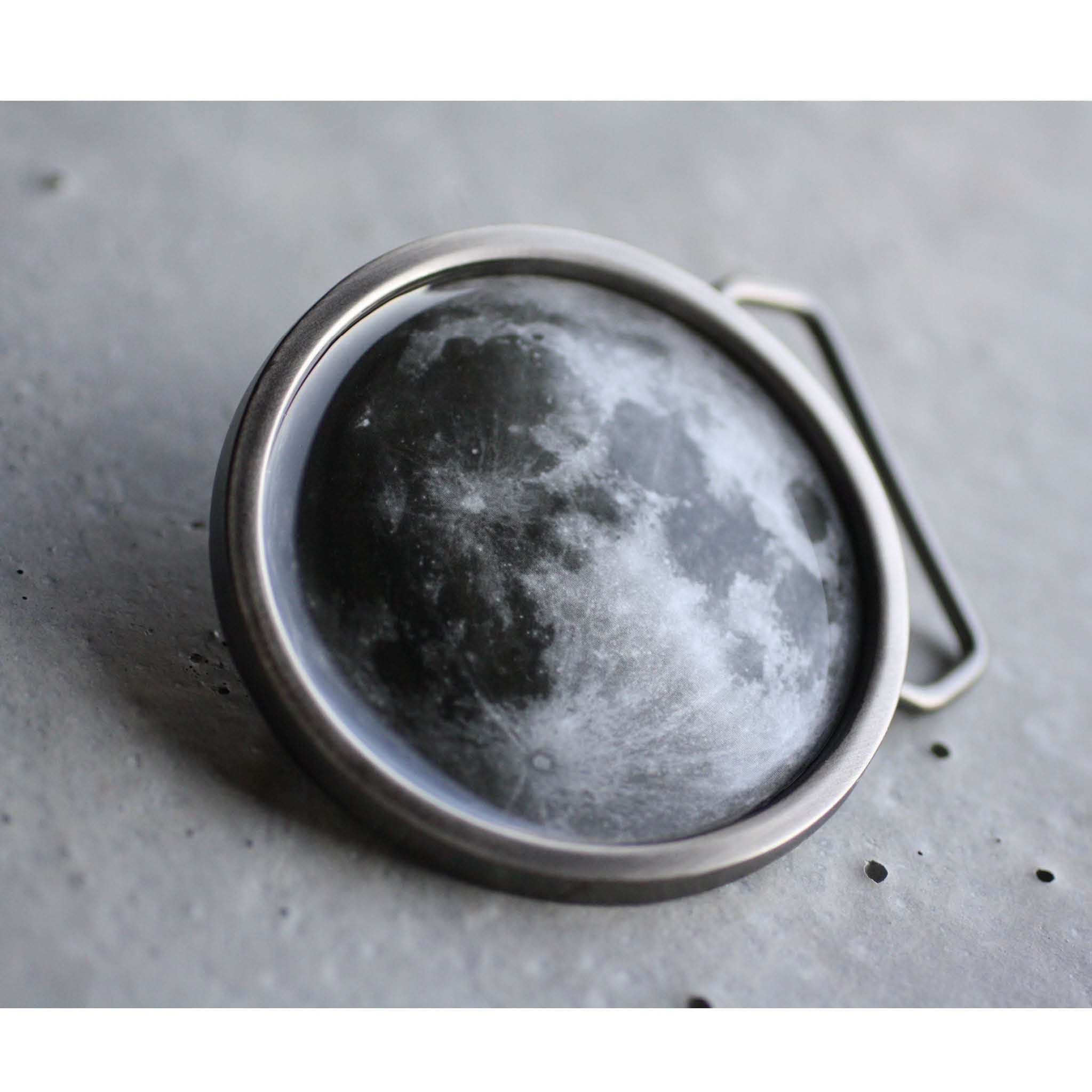 Full Moon Circle Belt Buckle Moon Gift for Him for Her Space - Etsy