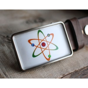 Atom Belt Buckle, Atom Molecule Belt Buckle, Science Belt Buckle, Geek ...
