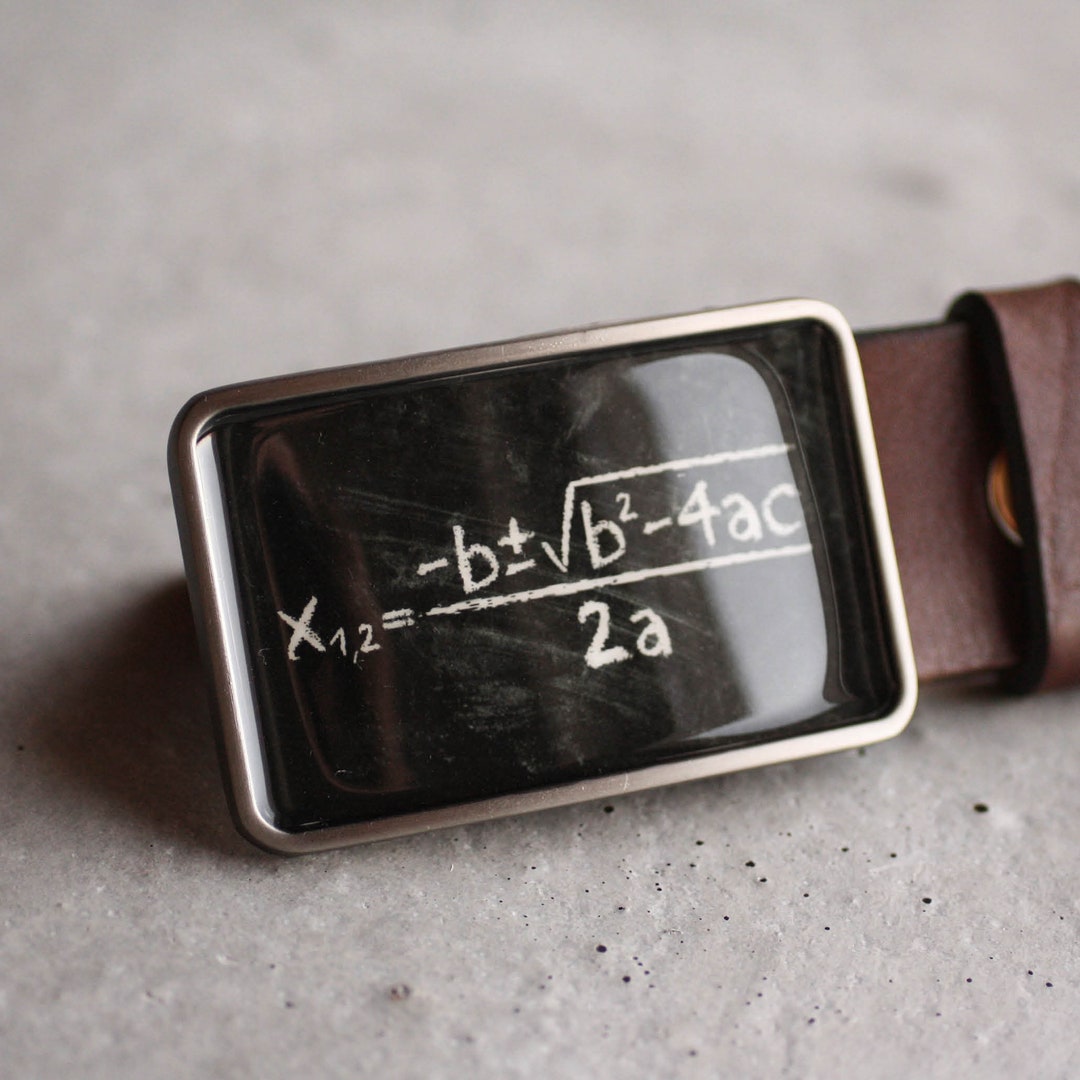 Math Belt Buckle, Science Belt Buckle, Geek Belt Buckle, Quadratic ...