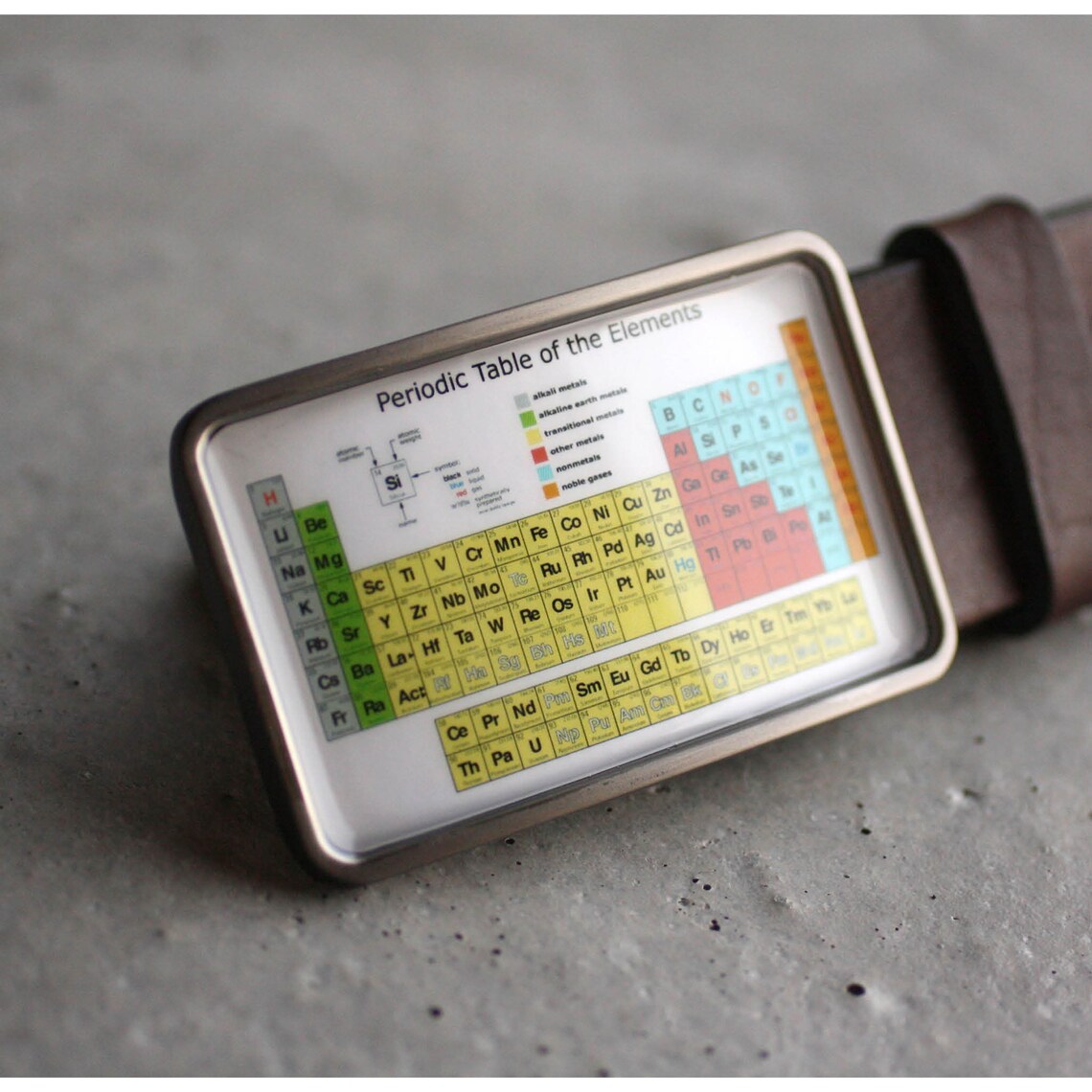 Periodic Table Belt Buckle Chemistry Belt Buckle Science - Etsy