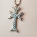 Mini Cross Silver Pendant in Baby Blue Enamel-mini Size - Etsy