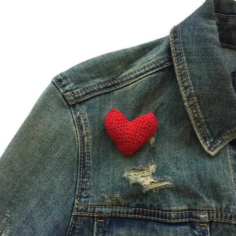 Heart Pin - Etsy