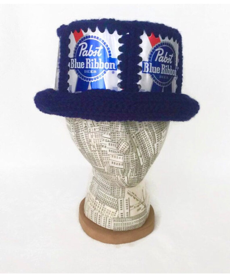 Pabst Hat PBR Hat Beer Can Hat Crochet Beer Can Hat Gift - Etsy
