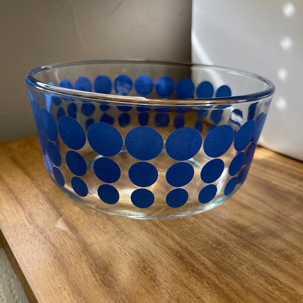 Polka Dot Pyrex Bowl - Etsy
