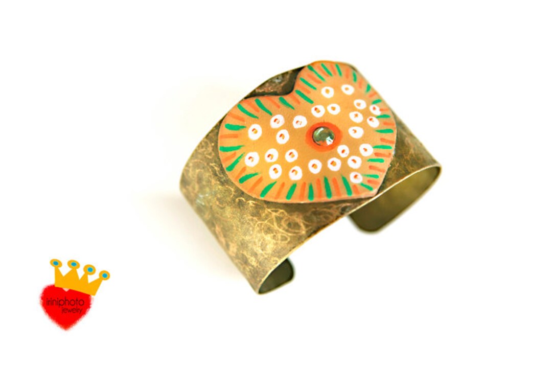 Heart-cuff Bracelet,adjustable Bracelet,brass Bracelet,boho Jewelry ...