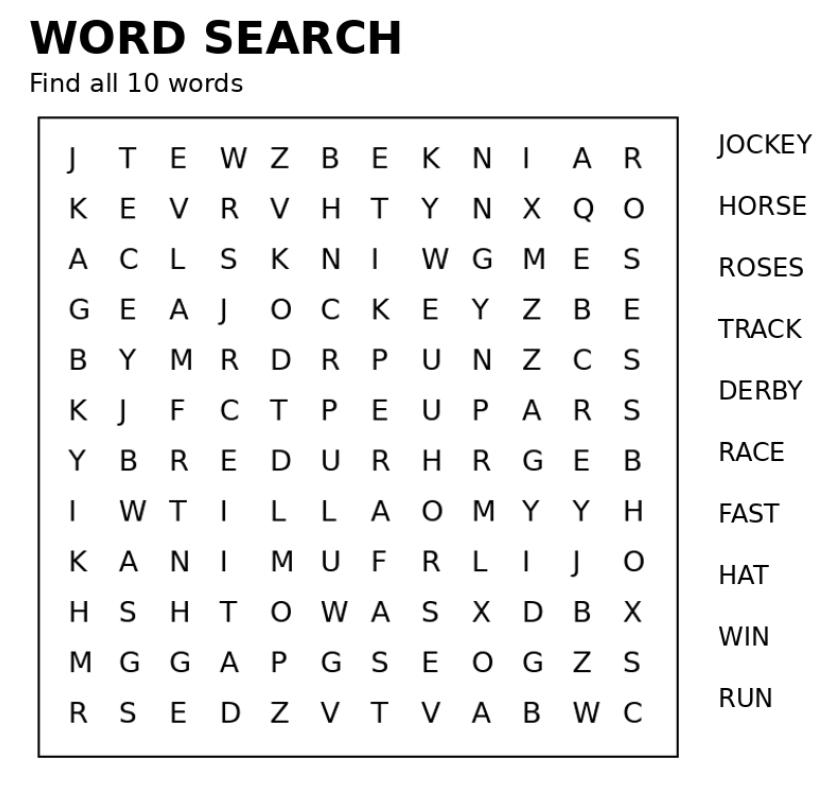 Kentucky Derby Kids Activity Pack – Printable Coloring, Mazes, Puzzles ...