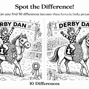Kentucky Derby Kids Activity Pack – Printable Coloring, Mazes, Puzzles ...