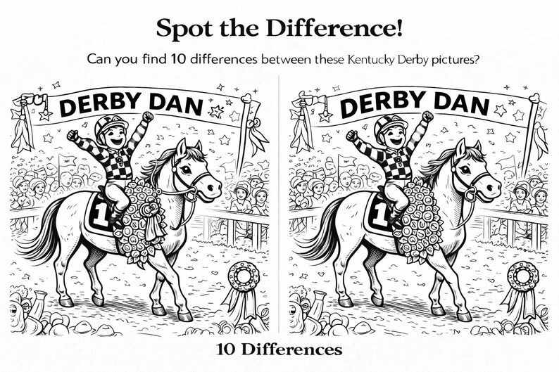 Kentucky Derby Kids Activity Pack – Printable Coloring, Mazes, Puzzles ...
