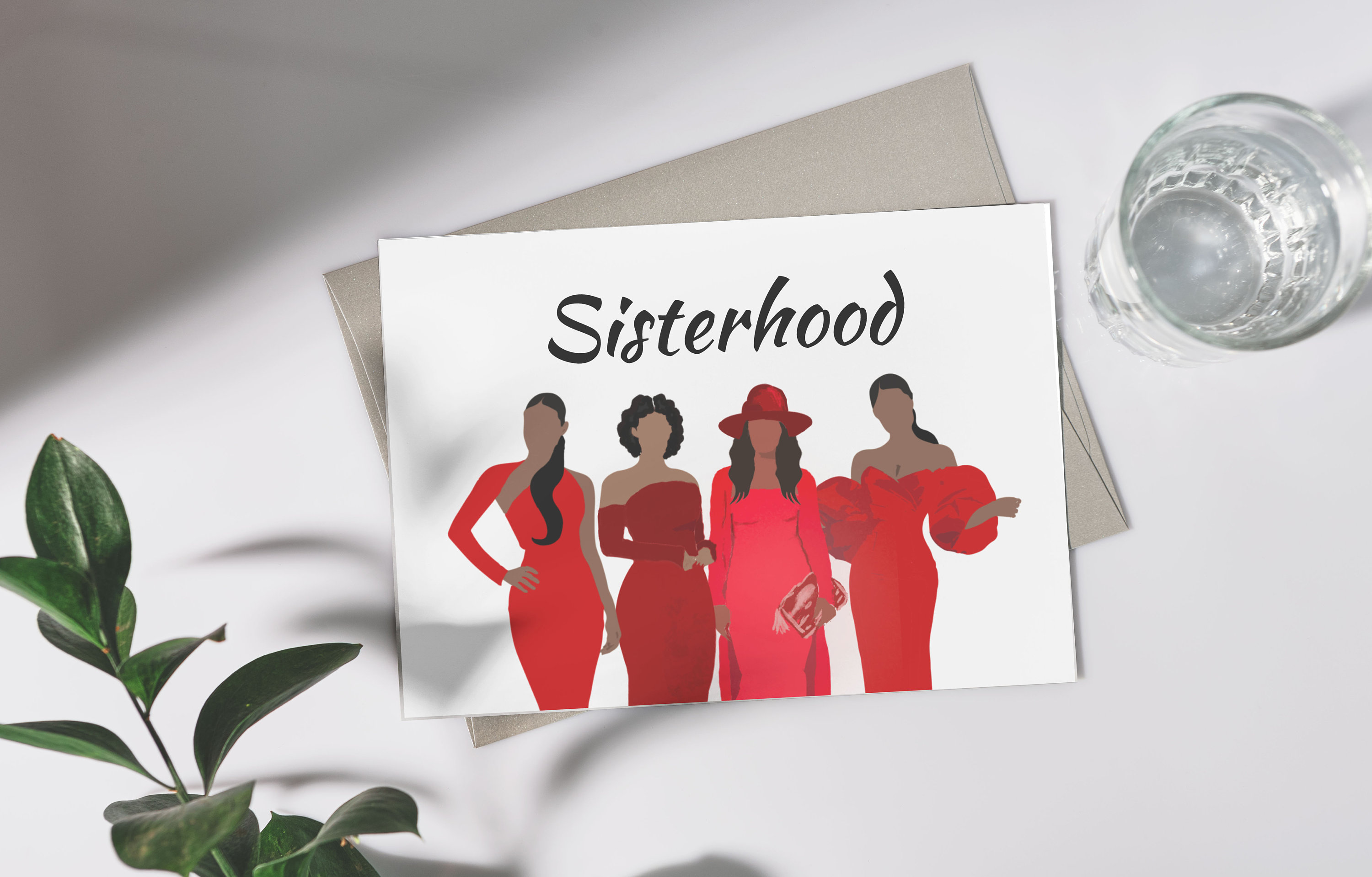 Sisterhood Greeting Cards | Delta Sigma Theta Inspired | Instant ...