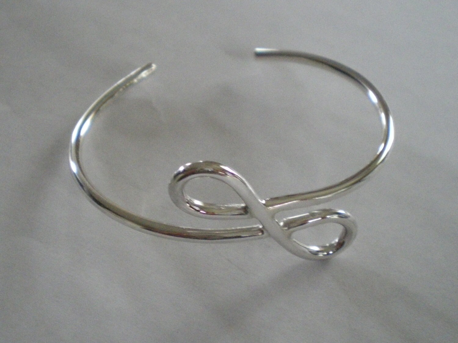 Handmade Sterling Silver Figure Eight Infinity Sign Bracelet - Etsy