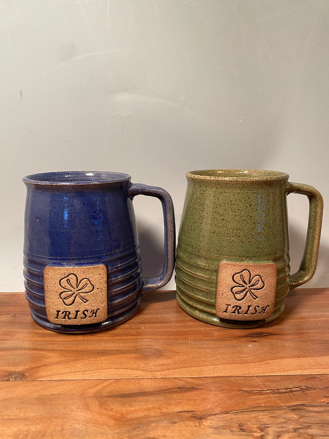 Shamrock Coffee Mug: 16 Oz St. Patricks Day Irish Stoneware - Etsy