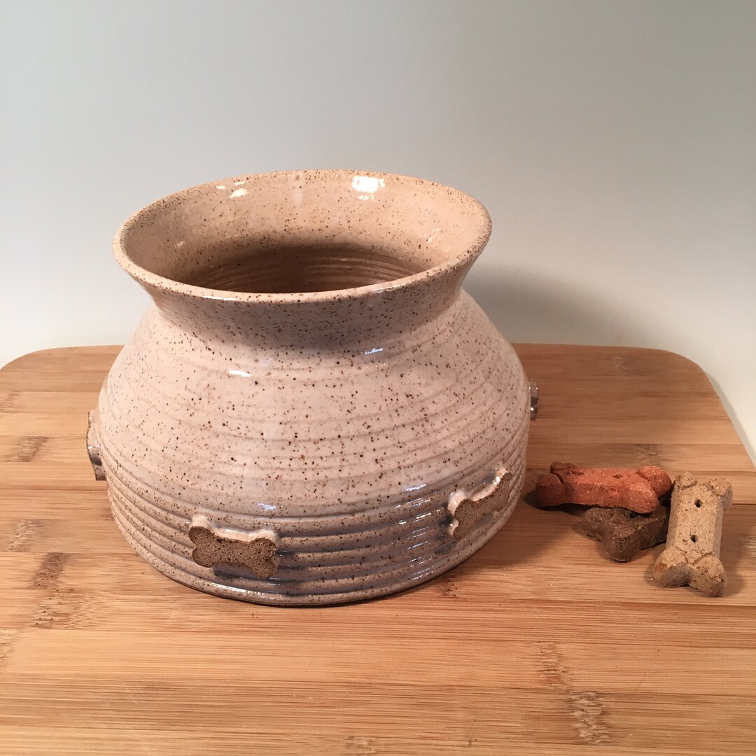 Long Ear Dog Bowl- Spaniel Bowl -mess Free Dog Water Bowl -ivory White ...