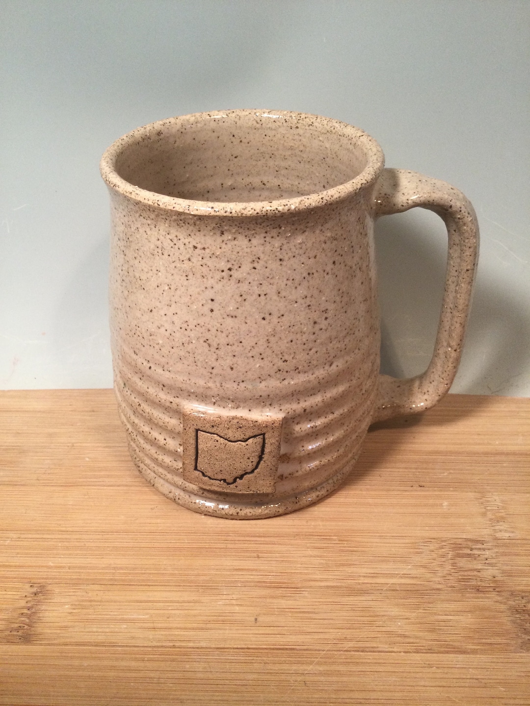 Ohio State Coffee Mug: Handmade Pottery, State Stamp Accent (16 Oz) - Etsy