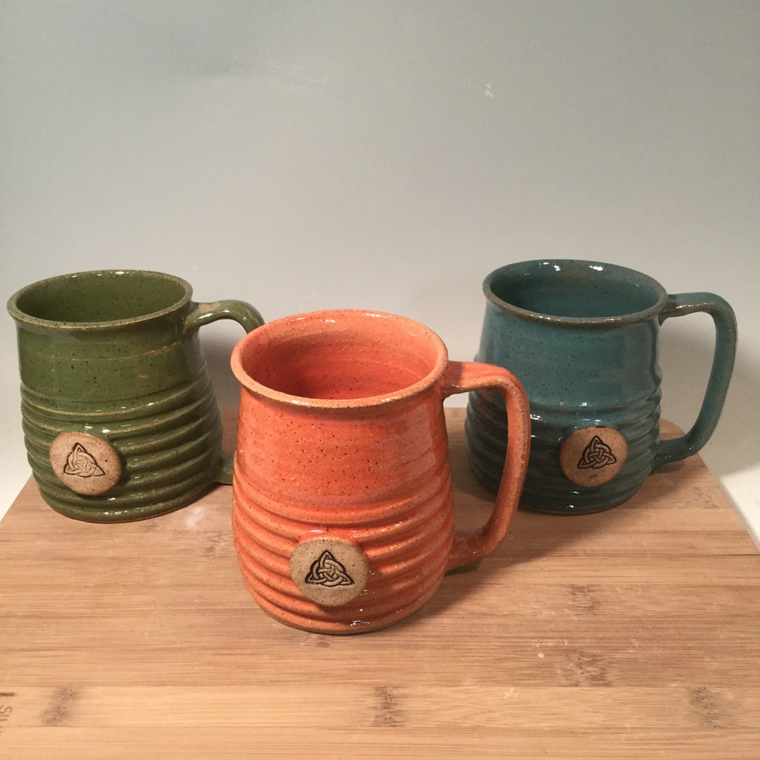 Celtic Trinity Knot Coffee Mug -custom Made -16 Oz -choose Color -irish ...