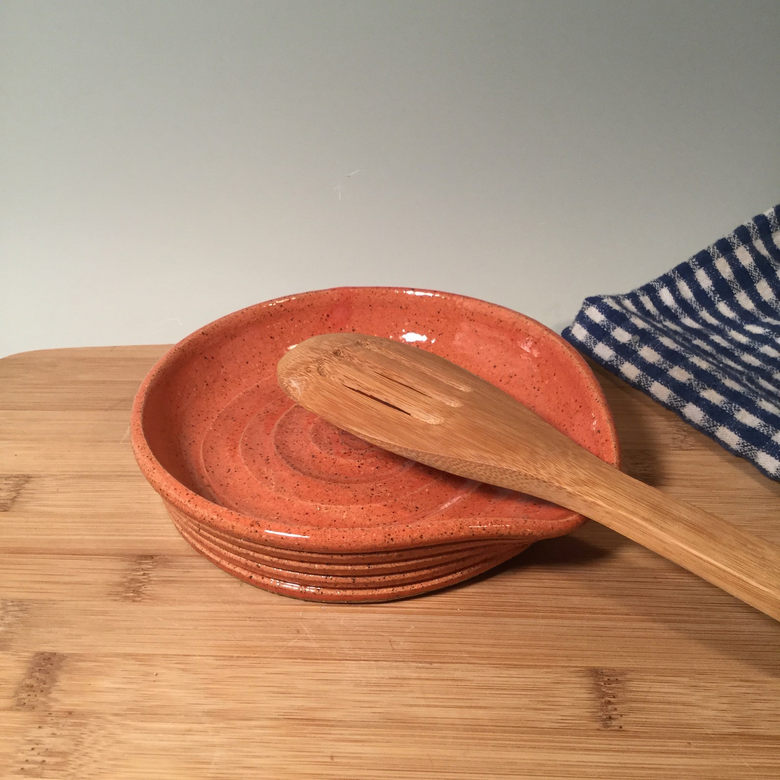 Large Made to Order Pottery Spoon Rest choose Color-farmhouse | Etsy