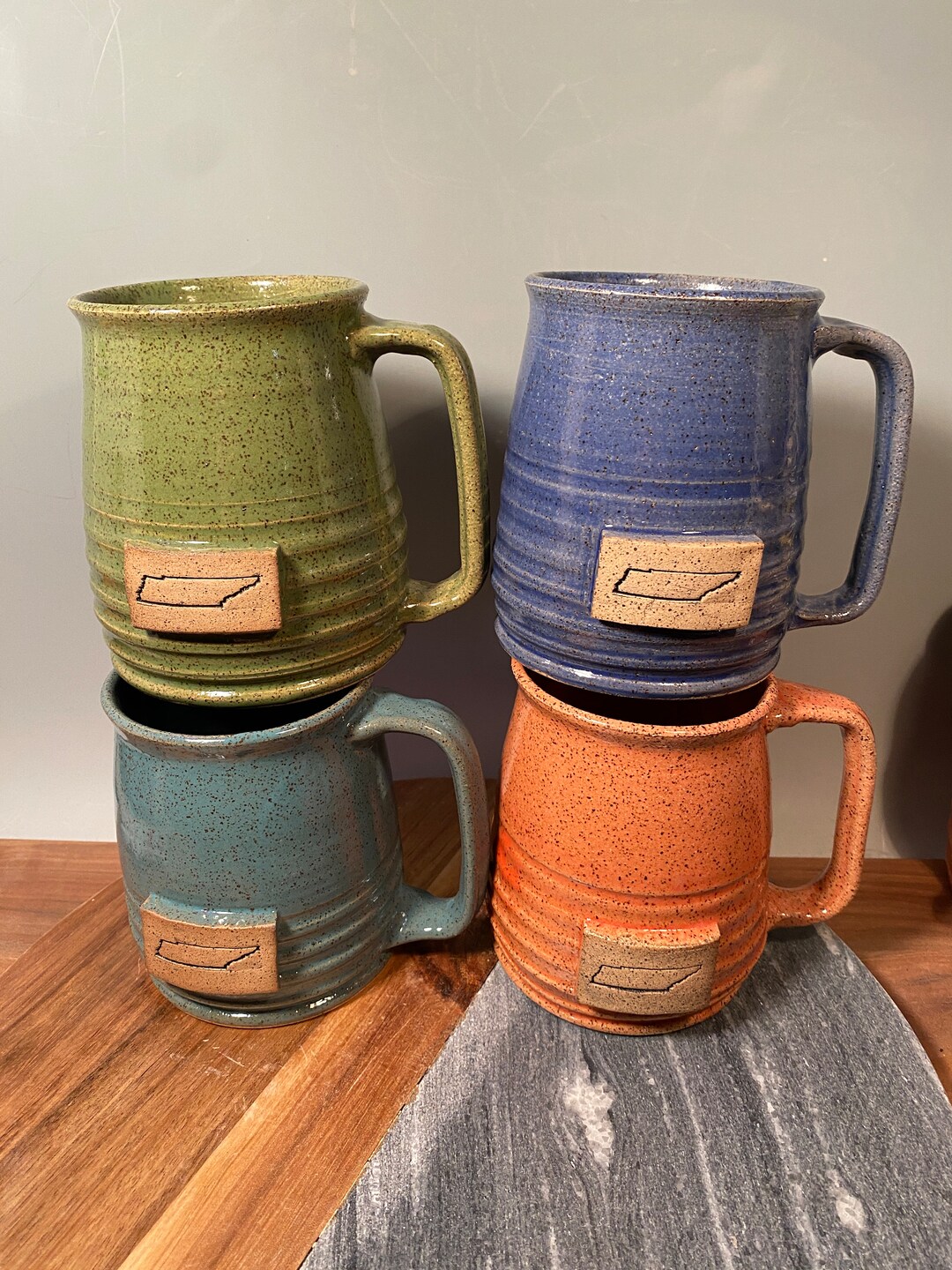 Tennessee State Coffee Mug -custom Made - 16 Oz -choose Color - State ...