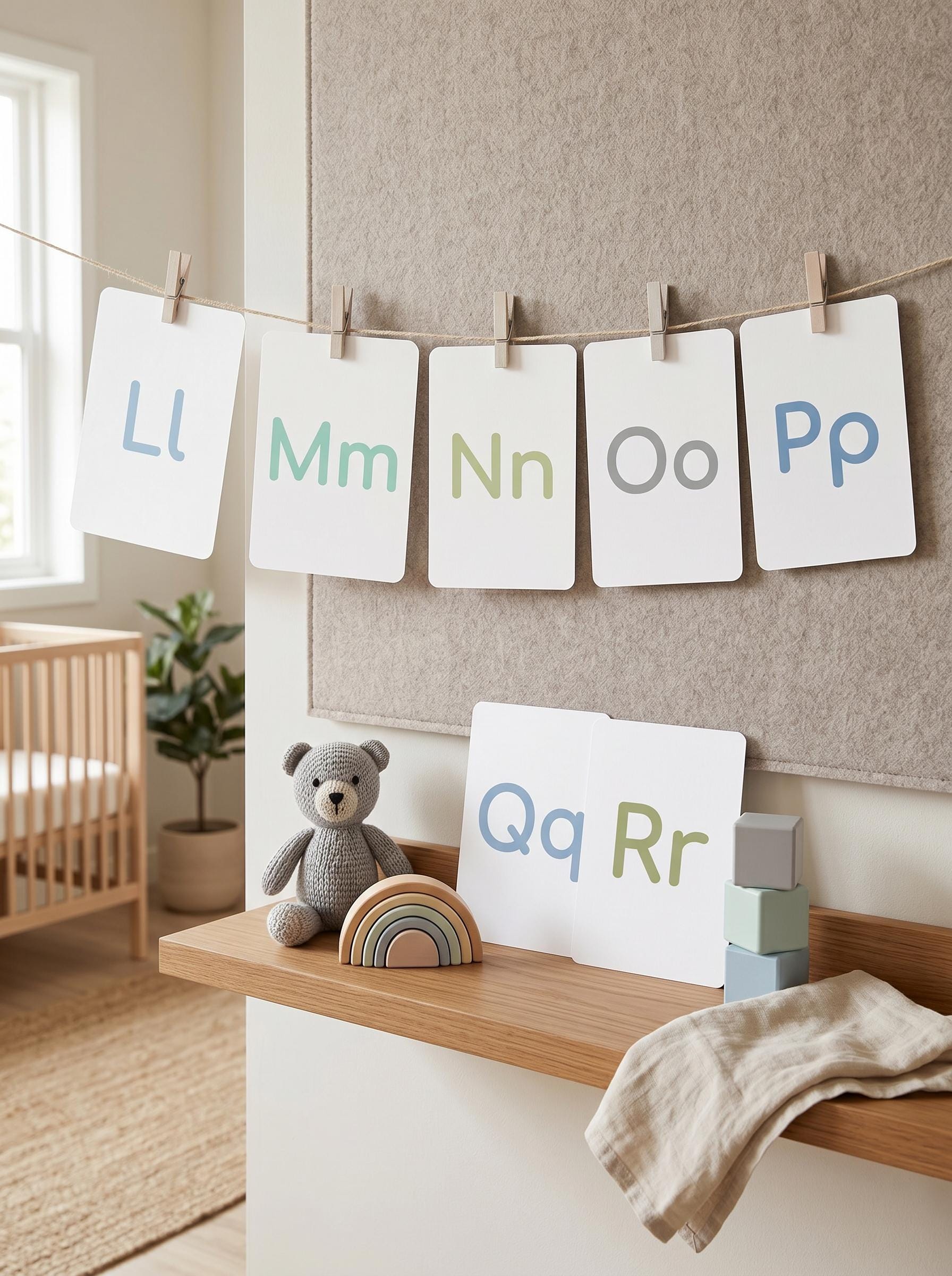 ABC Alphabet Flashcards | Uppercase Lowercase Letters, Pastel Learning ...