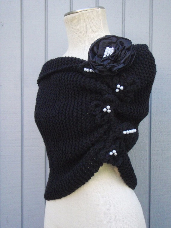 Wedding accessories bridal shawl black shawl summer | Etsy