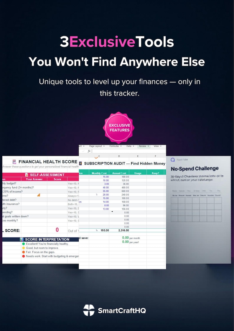 Budget Tracker 2026 Spreadsheet Excel | 25 Tabs | Monthly Planner ...