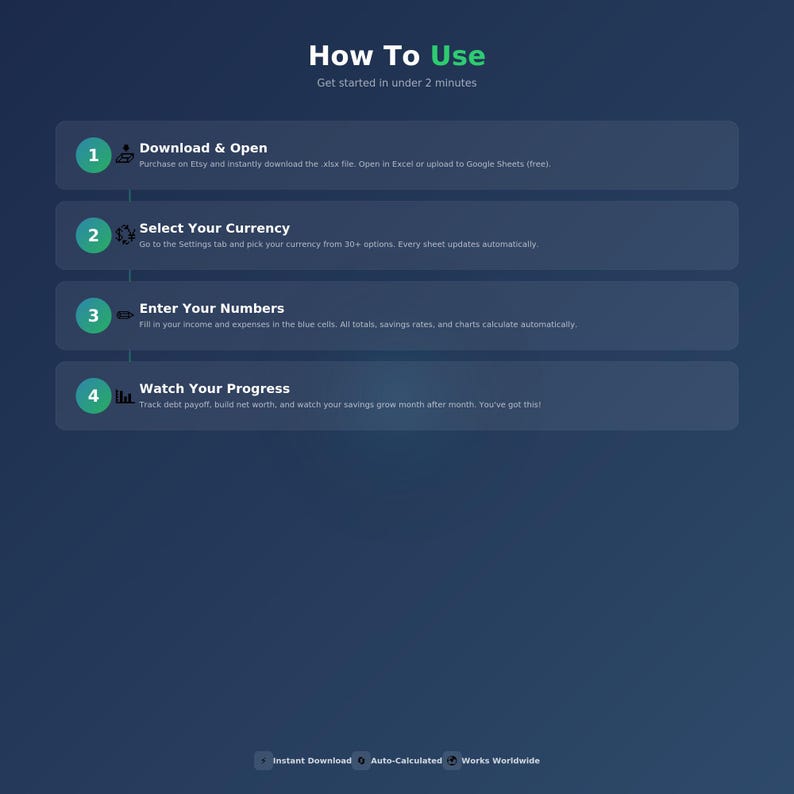 Budget Tracker 2026 Excel Spreadsheet | Monthly Expense Tracker ...