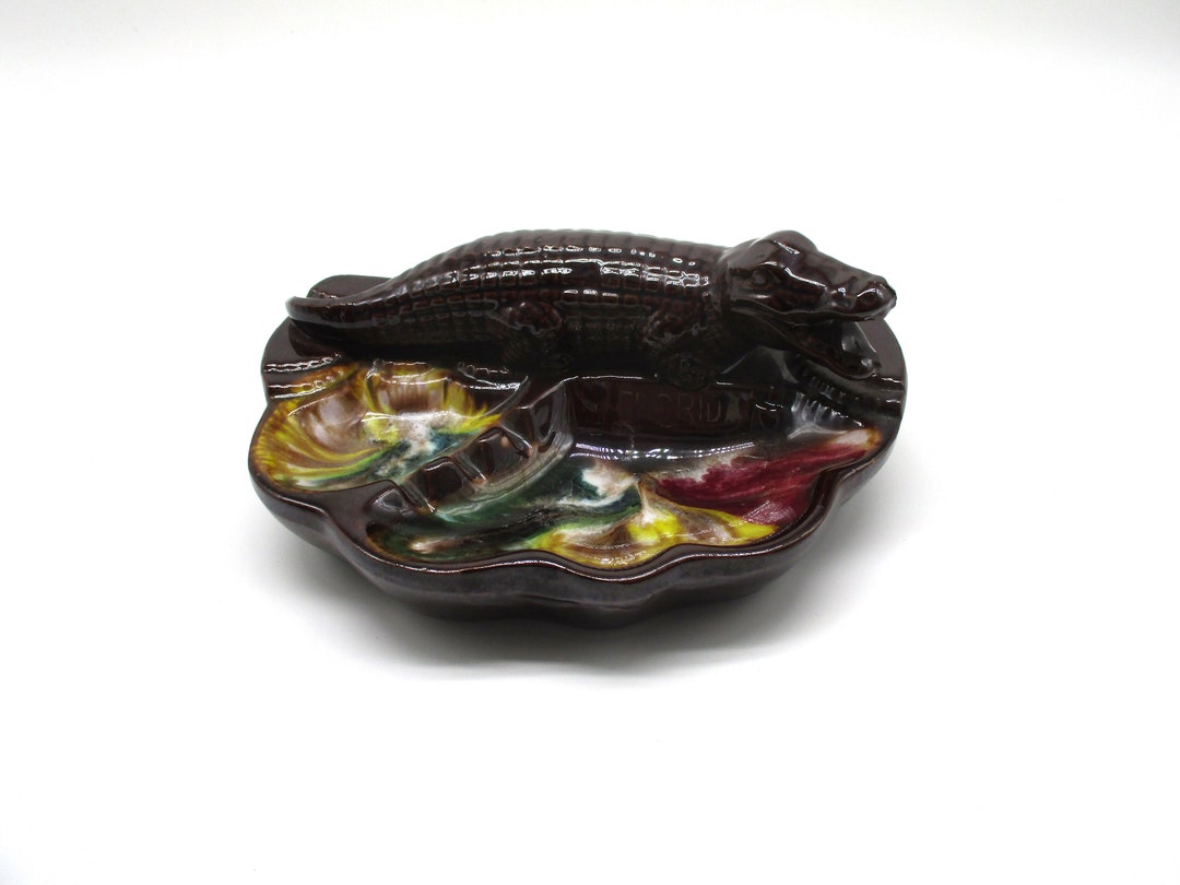 Vintage Ashtray Alligator Florida Souvenir 1960's Japan - Etsy